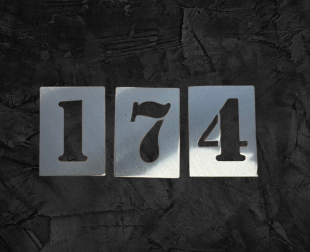 12 Inch Metal Letter and Number Stencils- Multiple Finish Options to c ...