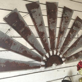 60" Rustic HALF Windmill Head – Weathered Finishes LLC